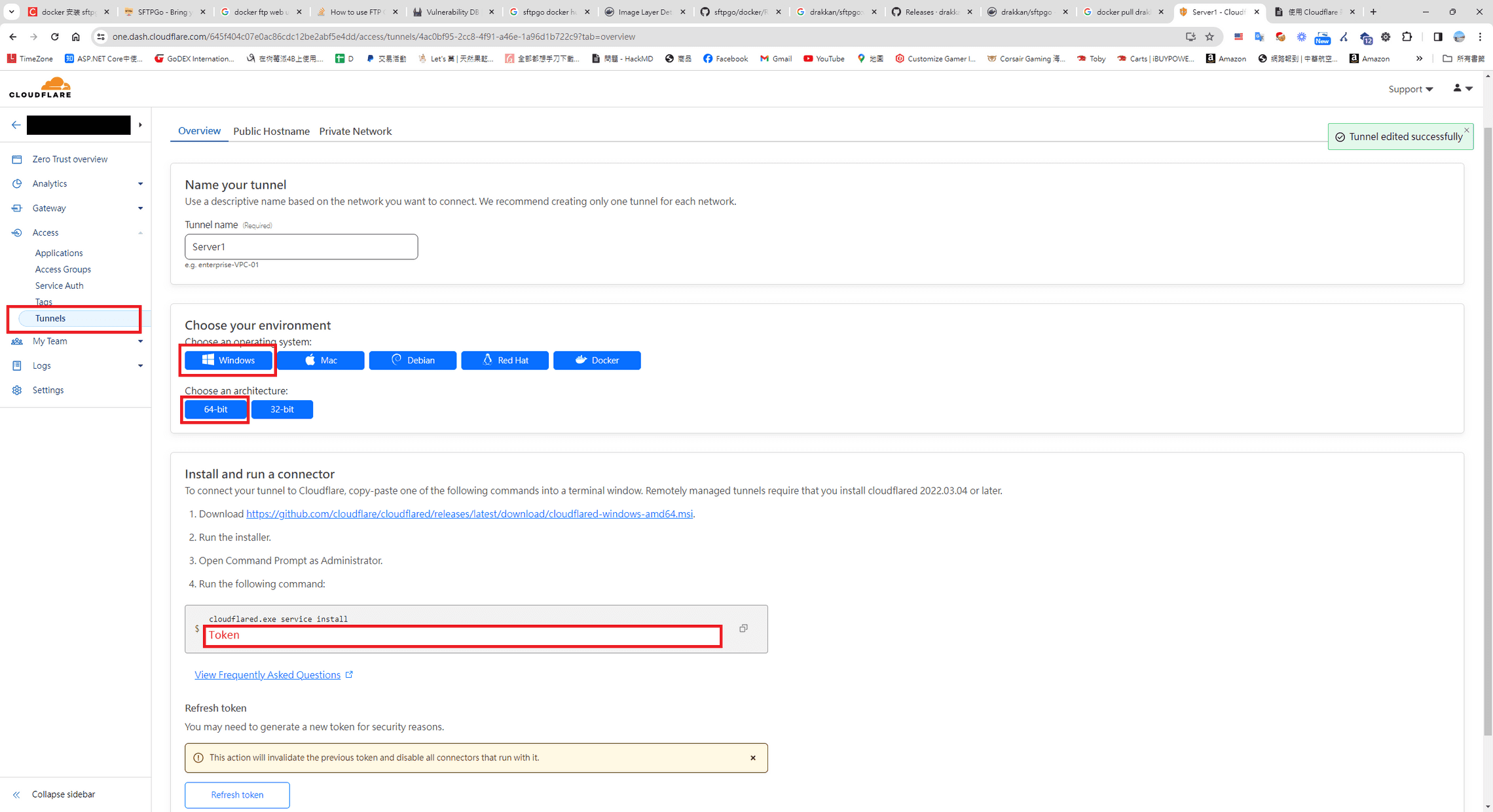 使用 Cloudflare Tunnel 及 Docker 快速 架設 具有 Web Ui 管理界面的 Ftp Server Sftpgo Mark Kus Blog